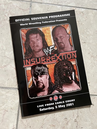 WWF PPV Insurrextion Program WWE Magazine Austin Undertaker Rock Hulk ...