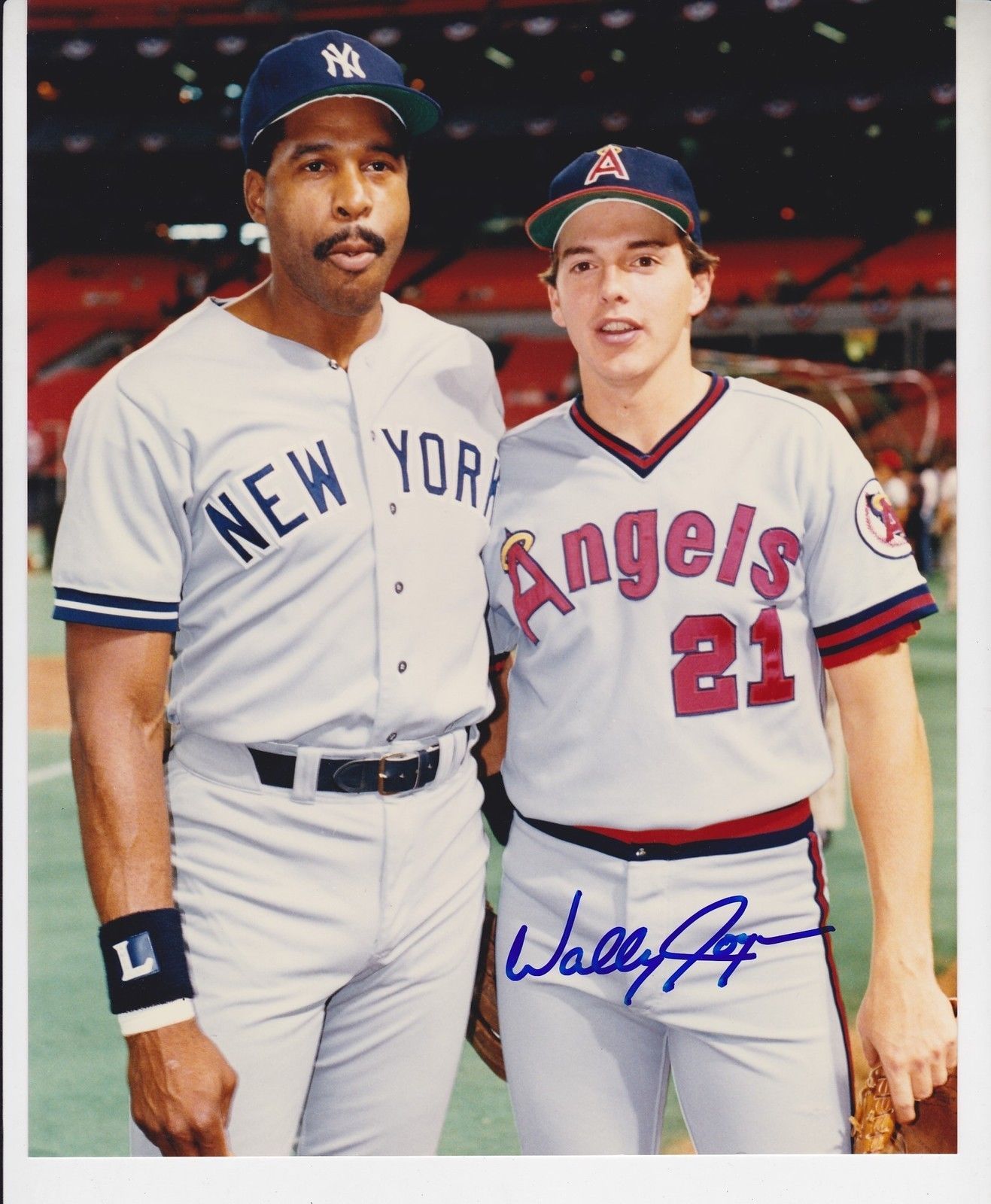 WALLY JOYNER autographed ANGELS 8" x 10" photo w/ DAVE WINFIELD | eBay