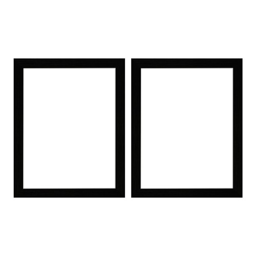 2x Picture Frames & Hangers Wall Hanging Sleek 10x8" Thin Picture Frame ...