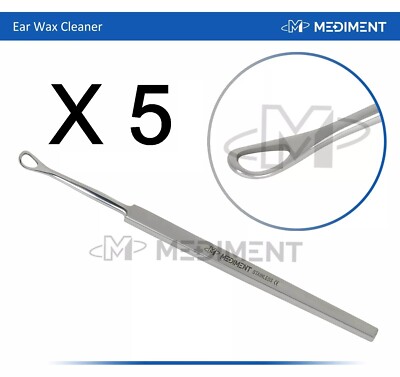 5 X Ear Cleaning Wax Removal Ear Pick Loop Medical Earwax Cleaner ...