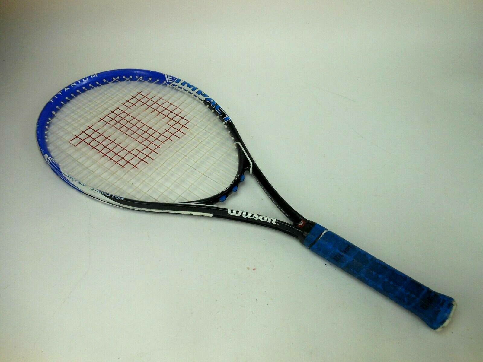 Wilson Titanium Tennis Racquet Impact 4 1/2" Grip | eBay