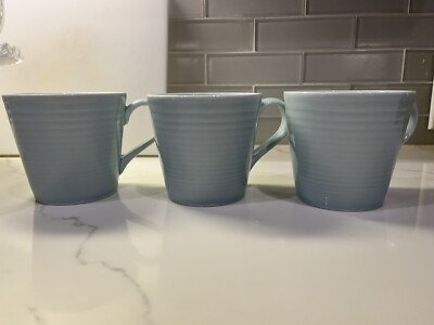 Royal Doulton Gordon Ramsay MAZE Coffee Mug Cup Light Blue Set of 3 | eBay