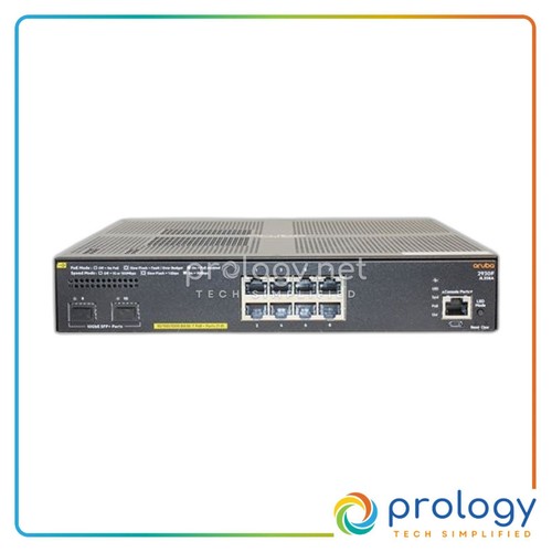 HPE Aruba JL258A 2930F 8-Port 1GbE PoE+ 2SFP+ Managed Switch w/ Power ...