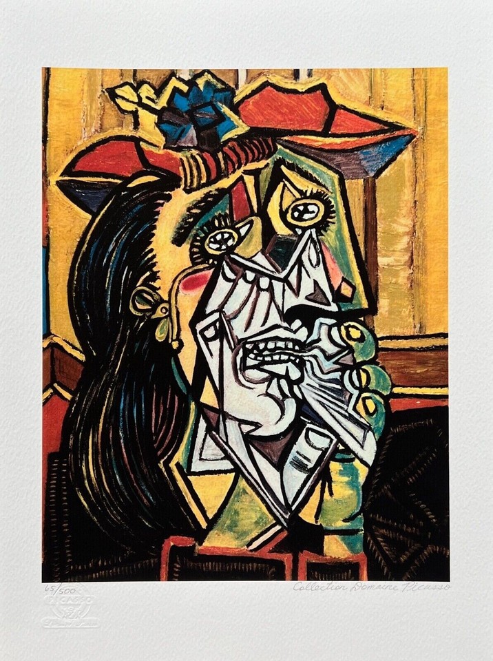 Pablo Picasso WEEPING CRYING WOMAN Estate Signed & Numbered Giclee Art ...