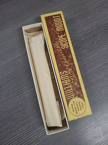 VINTAGE WILLIAMS GUNS QUICK CONVERTIBLE SCOPE MOUNT TM 75 QC W BOX | eBay