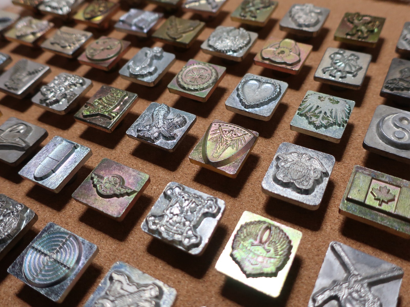 vntg Old 3D 1" DISCONTINUED Leather Stamp TOOLS Craftool Midas LOT clay ...