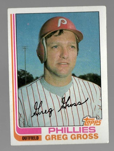 1982 Topps Greg Gross Philadelphia Phillies #53 Excellent | eBay