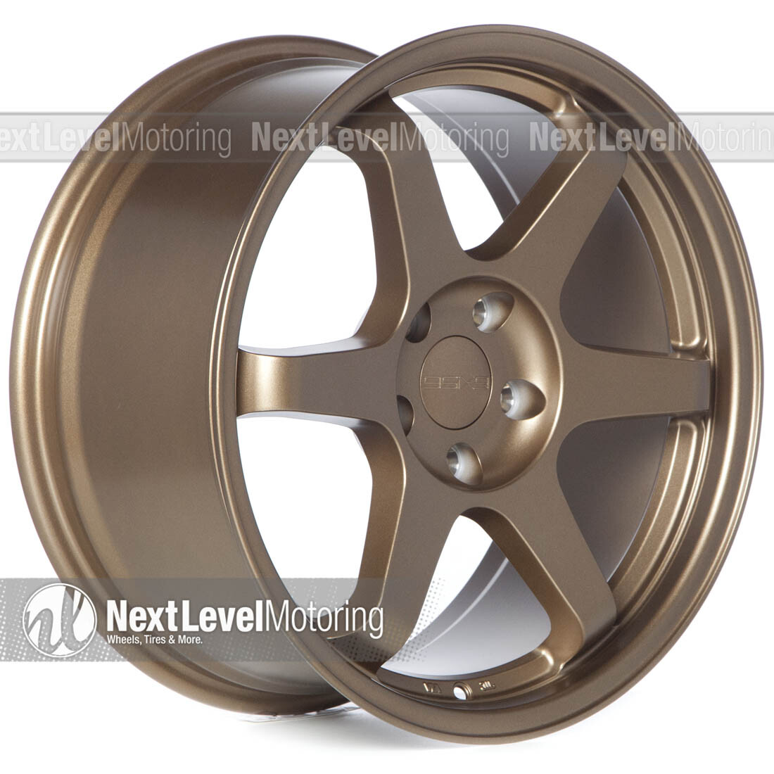 9SIX9 SIX-1 18x8.5 5x108 +35 MATTE BRONZE TE37 STYLE WHEELS FITS FORD ...