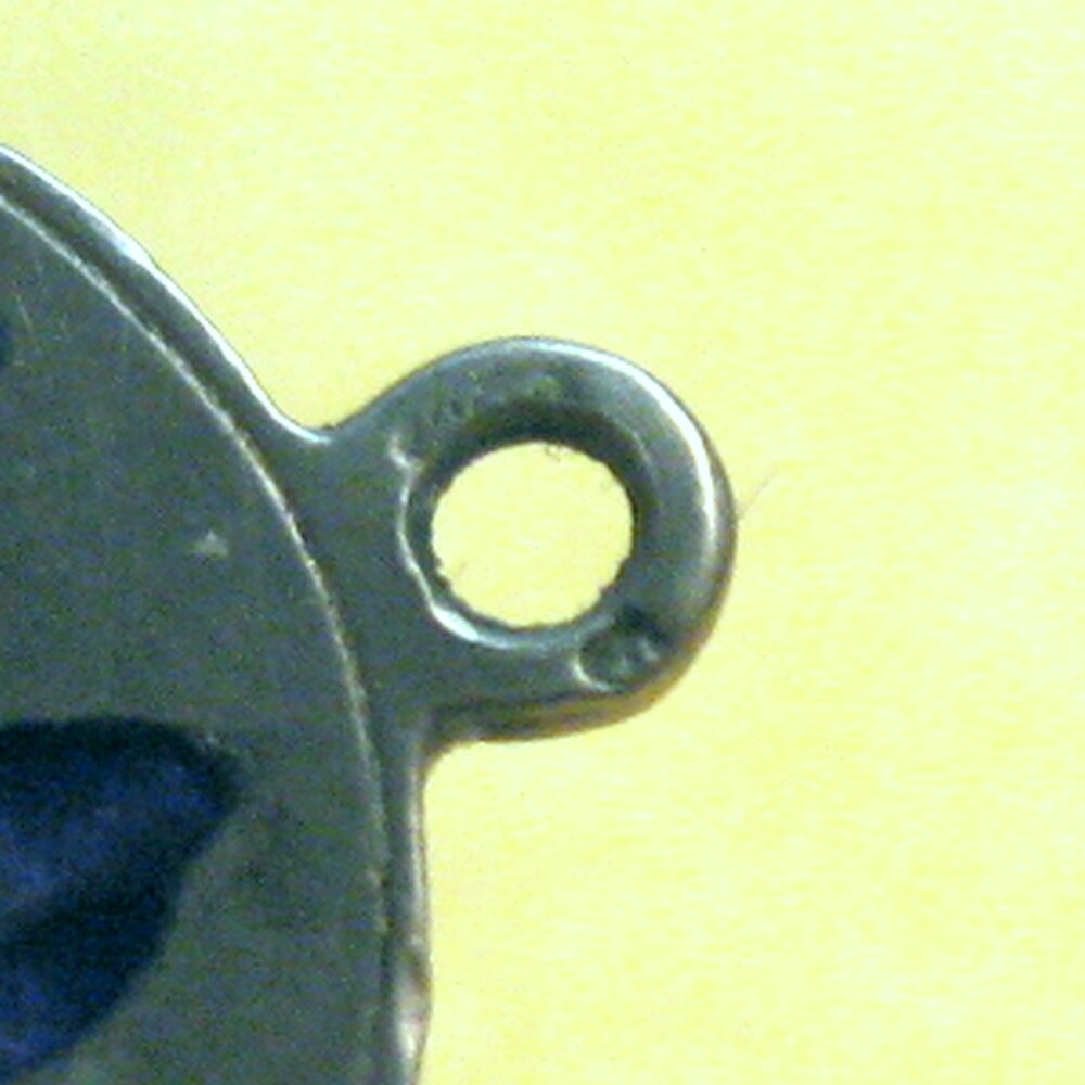 Antique European 800 Silver Enamel Purple Violets Flower Charm Pendant ...