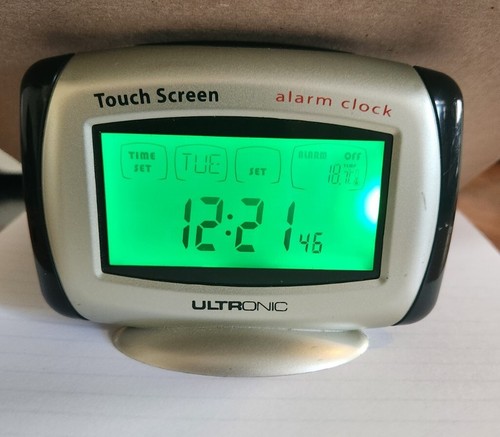 Ultronic Portable Touch Screen Thermo Alarm Clock TD00552 | eBay