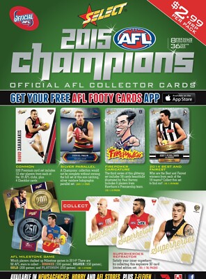 2015 AFL SELECT CHAMPIONS COMMON CARDS PICK YOUR CARD | eBay