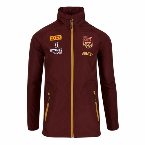 Queensland QLD Maroons Origin ISC Players Wet Weather Jacket Sizes S ...