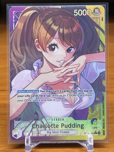 Charlotte Pudding Alternate Art Leader OP08-058 Two Legends One Piece ...
