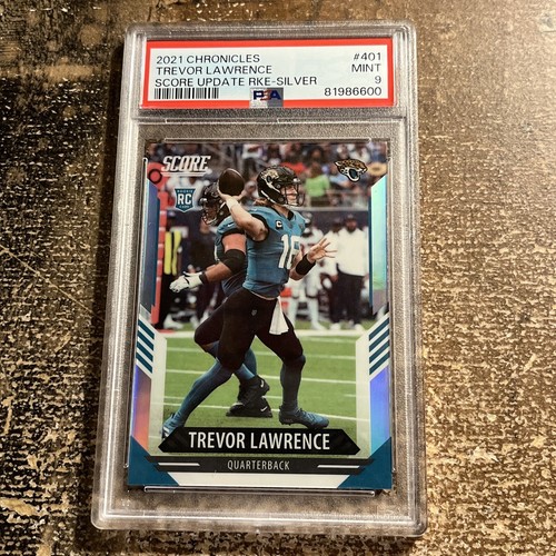 TREVOR LAWRENCE 2021 CHRONICLES SCORE UPDATE RC SILVER PRIZM #401 PSA 9 ...