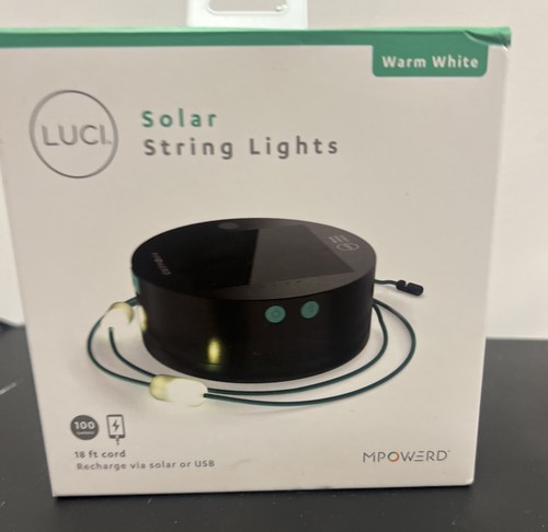 MPOWERD Luci 18' Solar String Lights & Charger, 20 LEDs, 100 Lumens ...