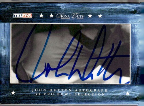 2007 TriStar Signa Cuts Fan Favorites John Dutton Cut Auto /205 Cowboys ...