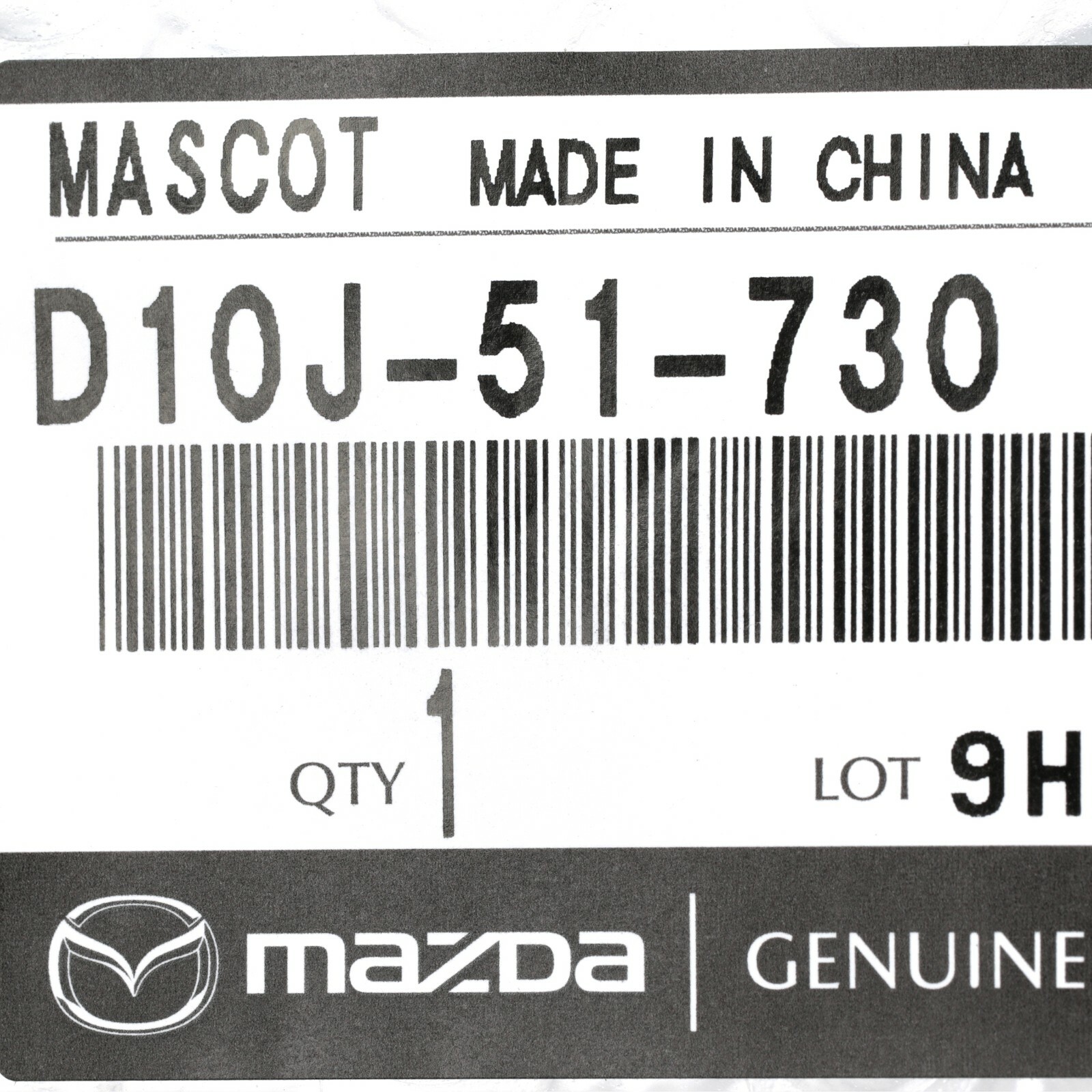 OEM NEW Genuine Mazda 2017-2019 Mazda3 Grille Mascot Emblem CX-3 D10J ...