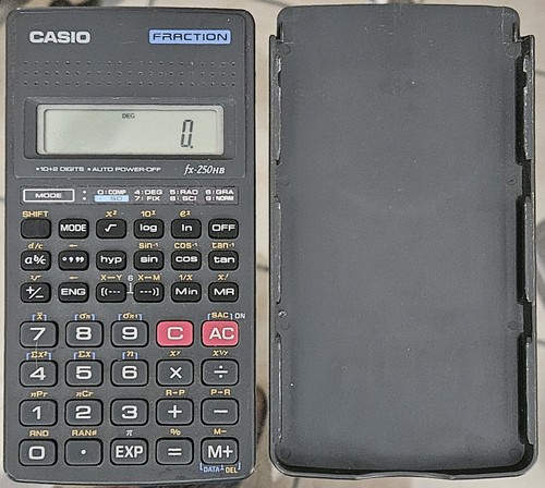 Casio Fraction Scientific Calculator With Cover - Tested - Works - New ...