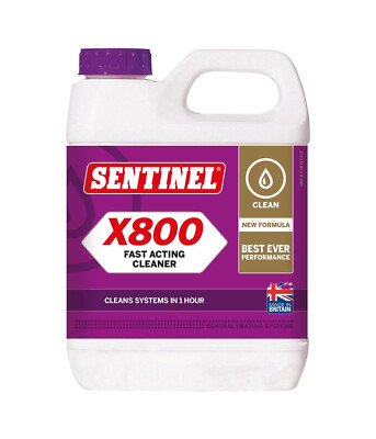 Sentinel X800 Fast Acting Cleaner 1 Litre Free Delivery Central Heating ...