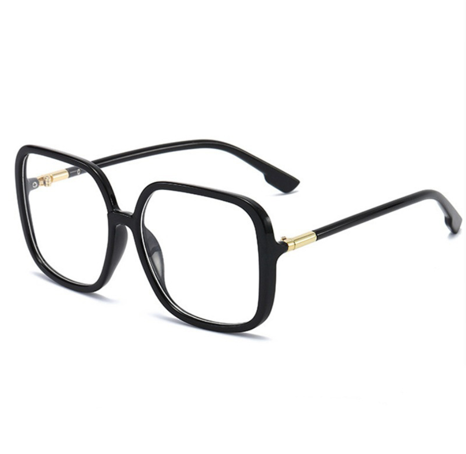 Retro Oversize Square Eyeglass frames Fashion Spectacles Clear lenses ...