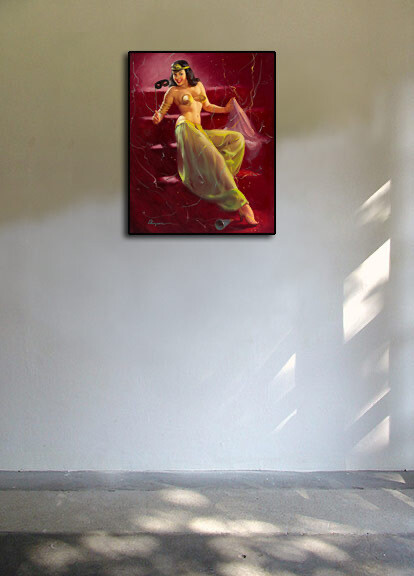 Did You Recognize Me by My Voice? Masquerade Party Elvgren PinUp Poster ...