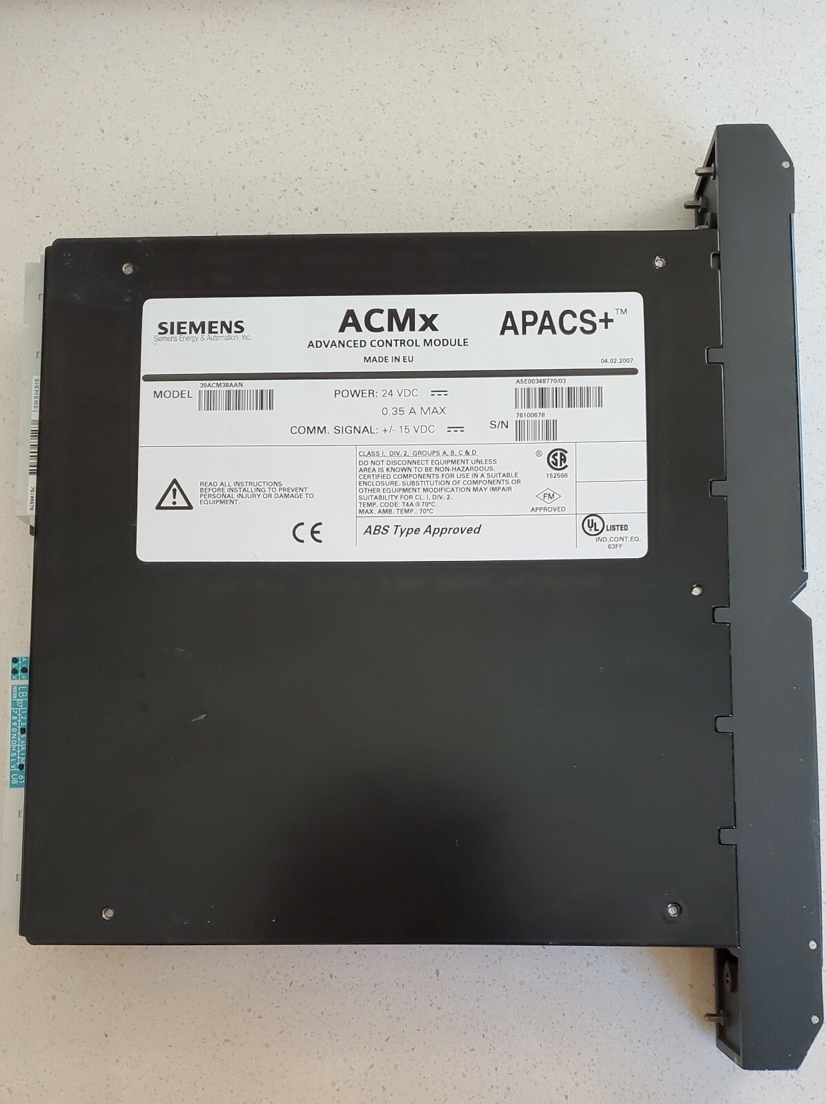 39ACM38AAN Siemens Moore APACS ACMx 8M Controller | eBay