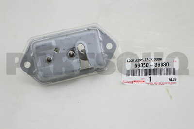 6935036030 Genuine Toyota LOCK ASSY, BACK DOOR 69350-36030 | eBay