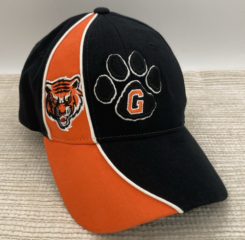 Georgetown College Baseball Cap Hat Black Orange Adjustable V41 ...