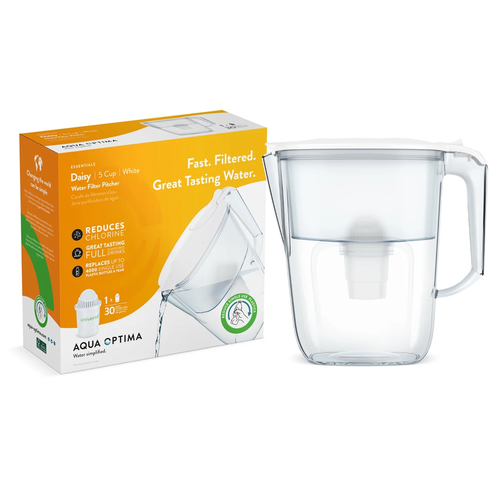 Aqua Optima Water Filter Pitcher for Tap and Drinking Water with 1 ...