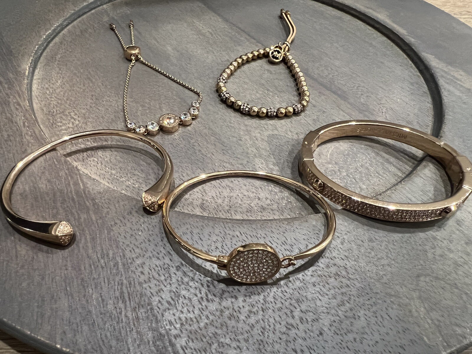 Authentic Michael Kors Bracelets Rose Gold - Lot of 5 - Gem