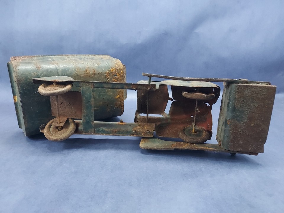 Marx Lumar Vintage Contractors Front Load Dump Truck Pressed Steel ...