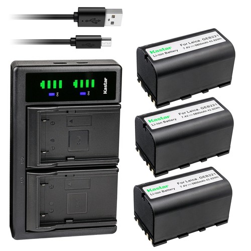 Kastar Battery LTD2 Charger for GEOMAX 724117 Stonex R6+ Zenith 50 ...