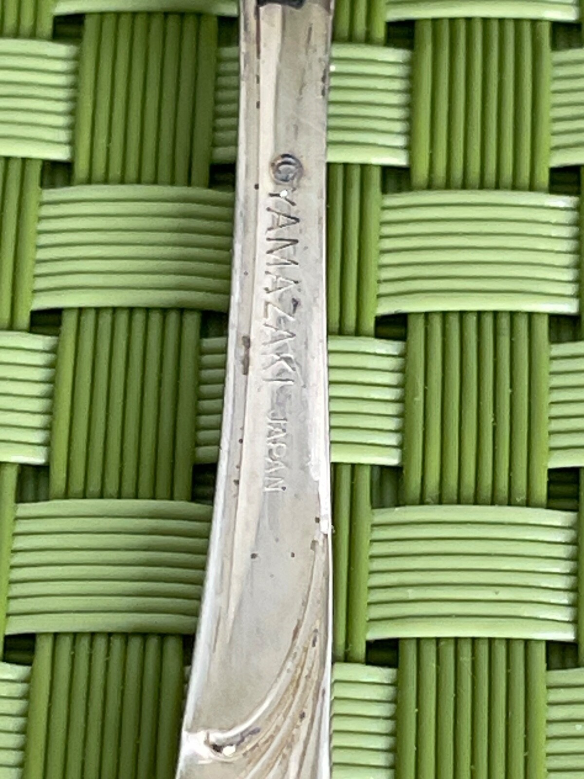 Yamazaki CACHE Stainless Gold Accent 4 Demitasse Spoons Japan Flatware ...