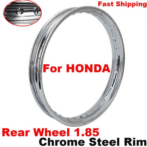 Rear Wheel 1.85 For HONDA CB160 CB400F CB77 CL200 Chrome Steel Rim 18 ...