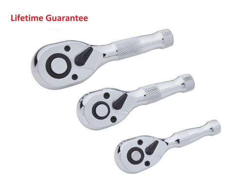 Quality Ratchet Handle Half 3 Eights Quarter Inch Mixed Drive Short ...