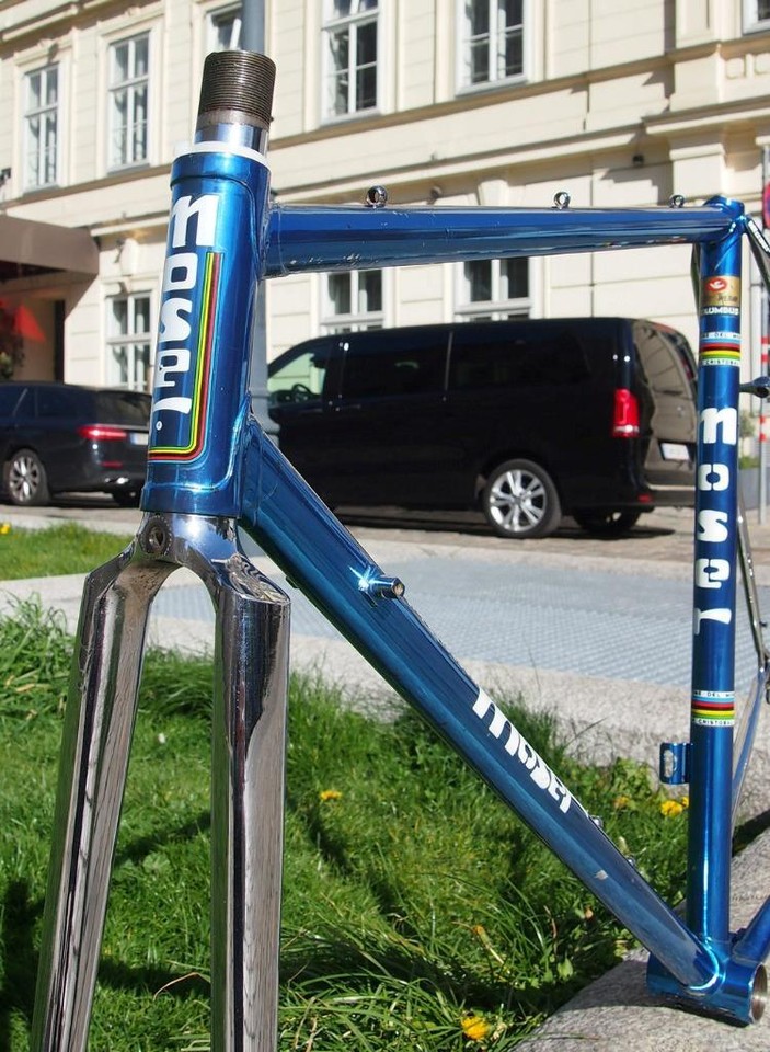 1980s Francesco MOSER CROMOVELATO Road Bike Columbus Steel Frame + Fork ...