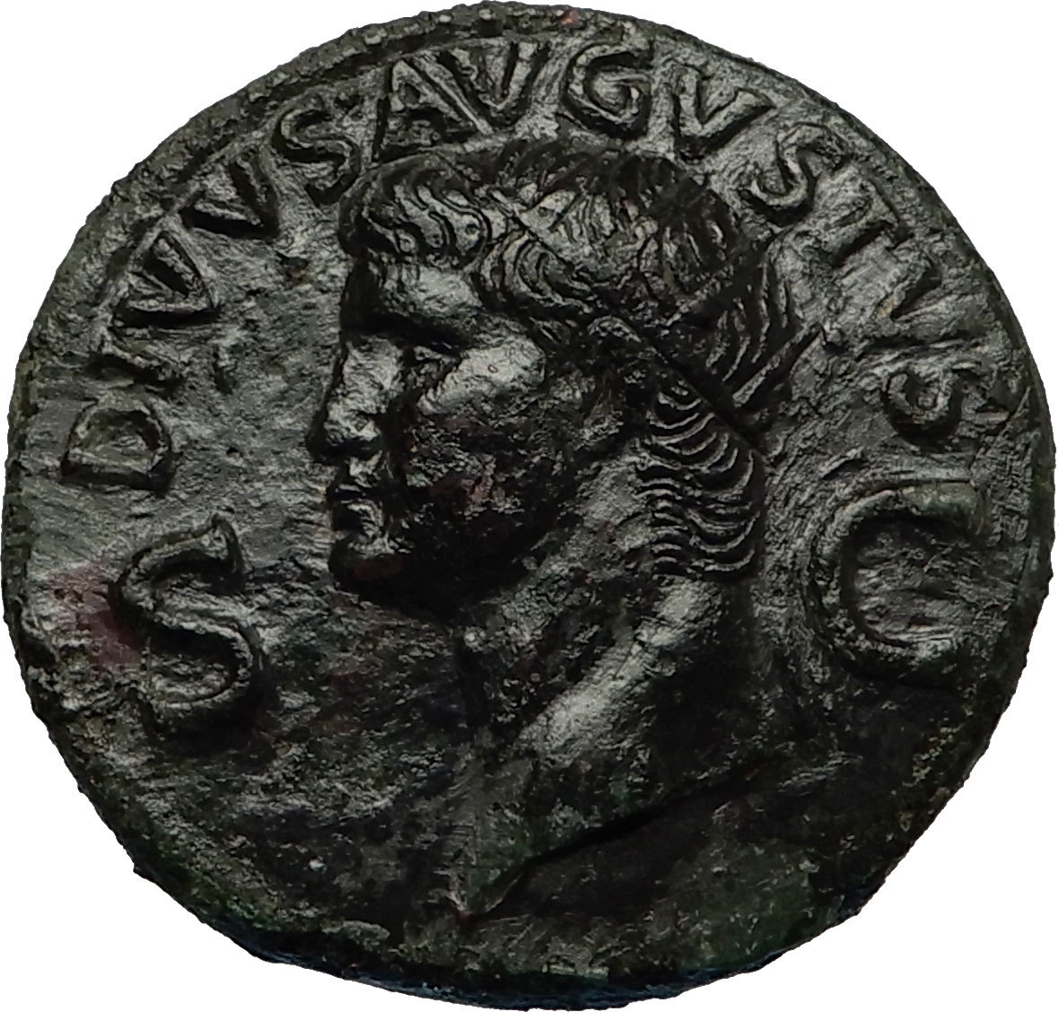 Divus AUGUSTUS 37AD Dupondius Authentic | Grelly Canada