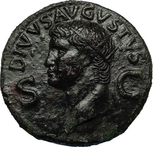 Divus AUGUSTUS 37AD Dupondius Authentic Ancient Roman Coin of CALIGULA ...