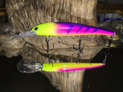 Custom Painted Bandit Walleye Deep lure crankbait walleye bass Fat ...