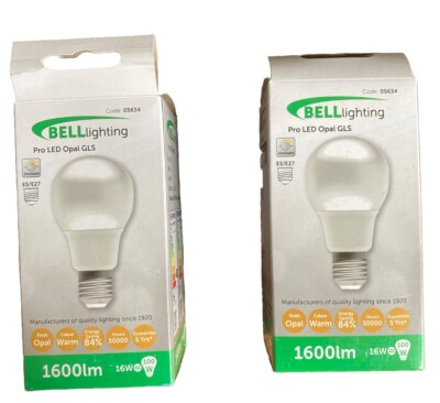 Bell Lighting 2× PRO led Opal GLS bulbs 5634 16W 1600LM | eBay UK
