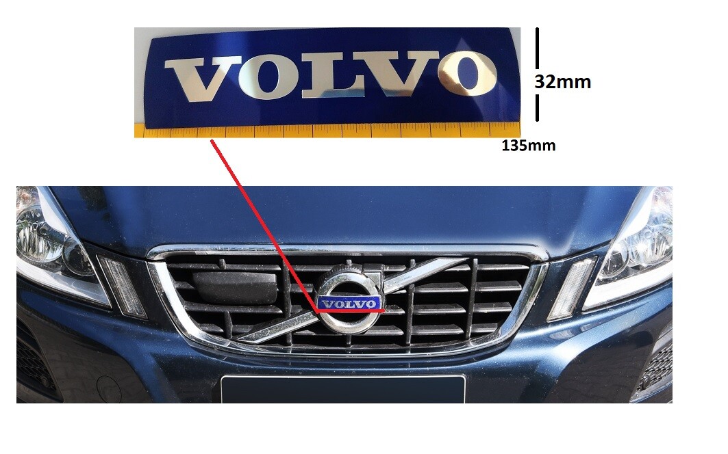 Volvo Sign Emblem Front Grille Sticker 30796427 | eBay