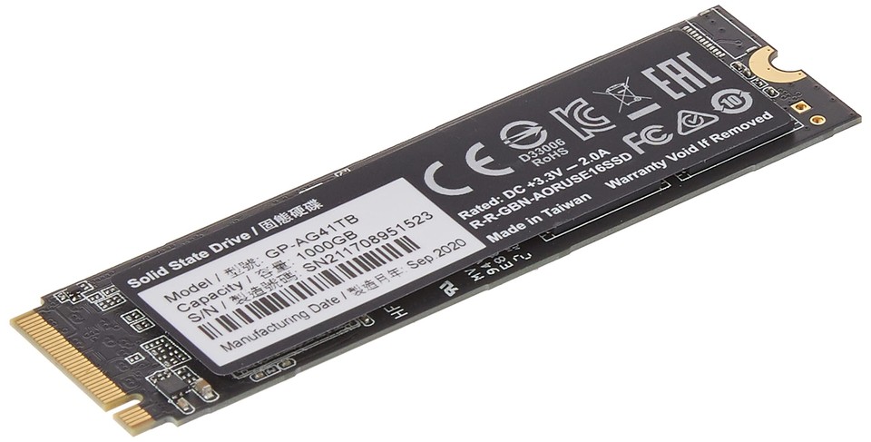 GIGABYTE AORUS NVMe Gen4 M.2 1TB PCI-Express 4.0 Interface High ...