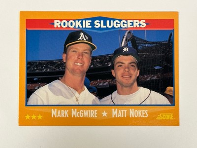 1988 Score Mark McGwire / Matt Nokes 1987 Rookie Sluggers #648 | eBay