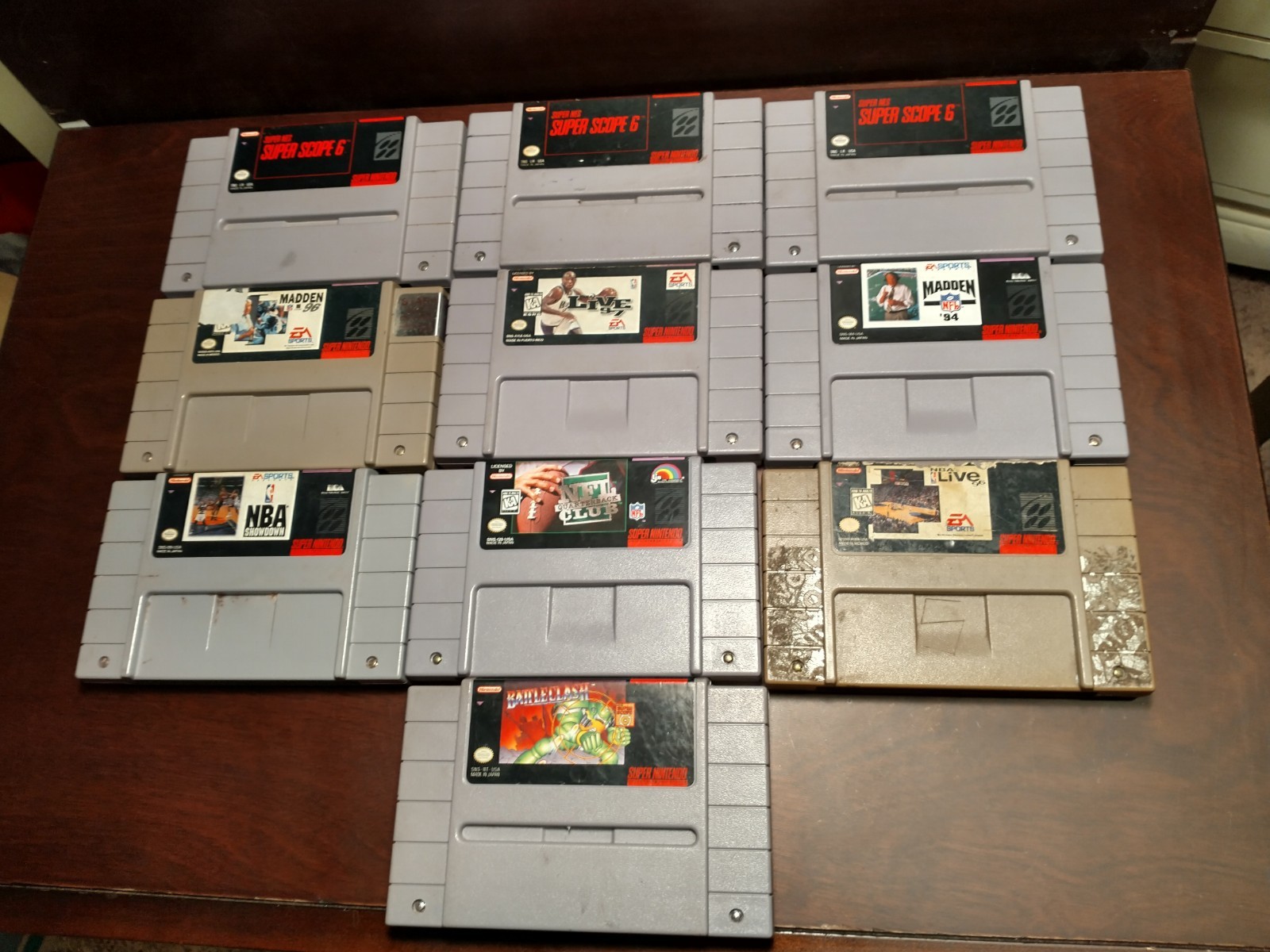 SNES game lot of 10, Super Nintendo Original OEM Authentic Cartridge ...