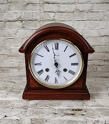 Hermle (Germany) Chiming Mantle Barrister style key wind mantle clock ...