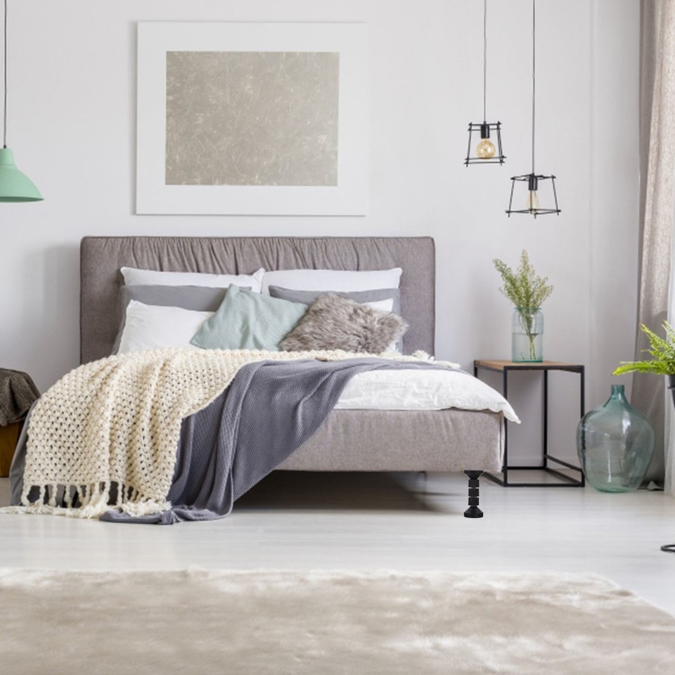 4 Pcs Adjustable Threaded Bed Frame Headboard Stopper Stabilizers Tool ...