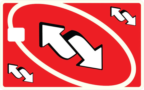 2 Pack UNO Reverse Red Credit Debit Card Sticker Durable Vinyl ...