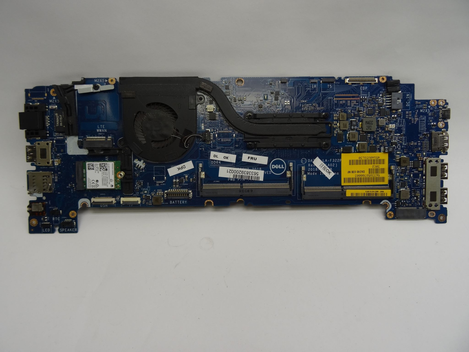 DELL LATITUDE 7490 SERIES INTEL CORE I5-8350U LAPTOP MOTHERBOARD 0YKF3V ...