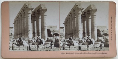 Egypt Temple Luxor Big/Large Colonnade Photography Stereo Vintage ...