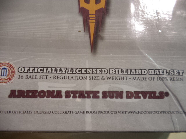 Arizona State Sun Devils Billiard Ball Set | eBay